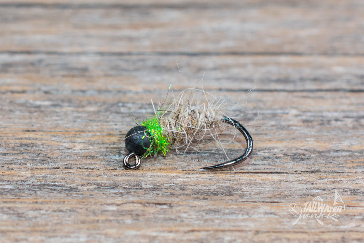 The Mercury Cased Caddis imitates Brachycentrus caddis larvae.